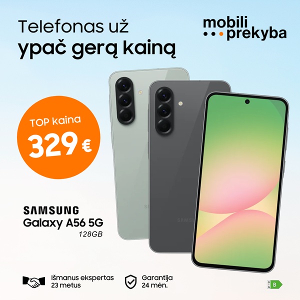 Samsung Galaxy A56 - tik 329 Eur | PANORAMA